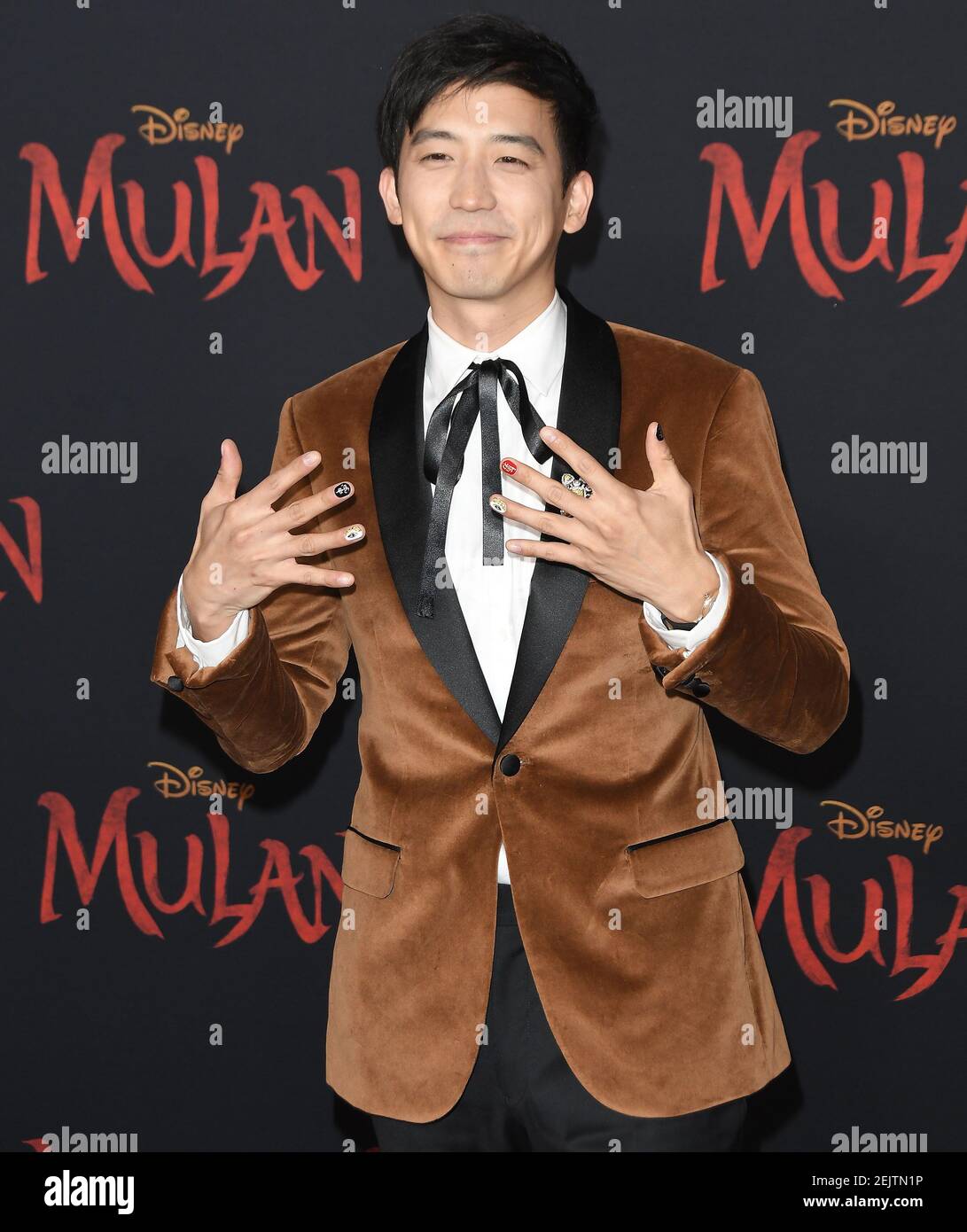 Jimmy Wong arrives at the Disney’s MULAN World Premiere held at the ...