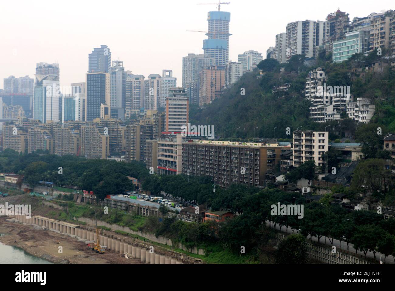 The view of the building whose first floor and sixth floor are both gas ...