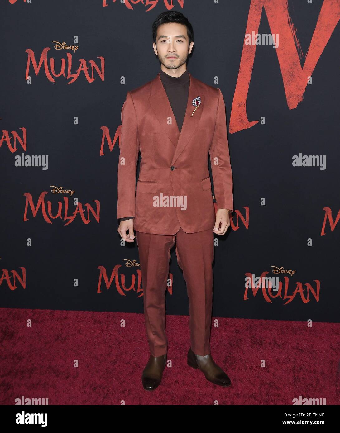 Yoson An arrives at the Disney’s MULAN World Premiere held at the Dolby ...