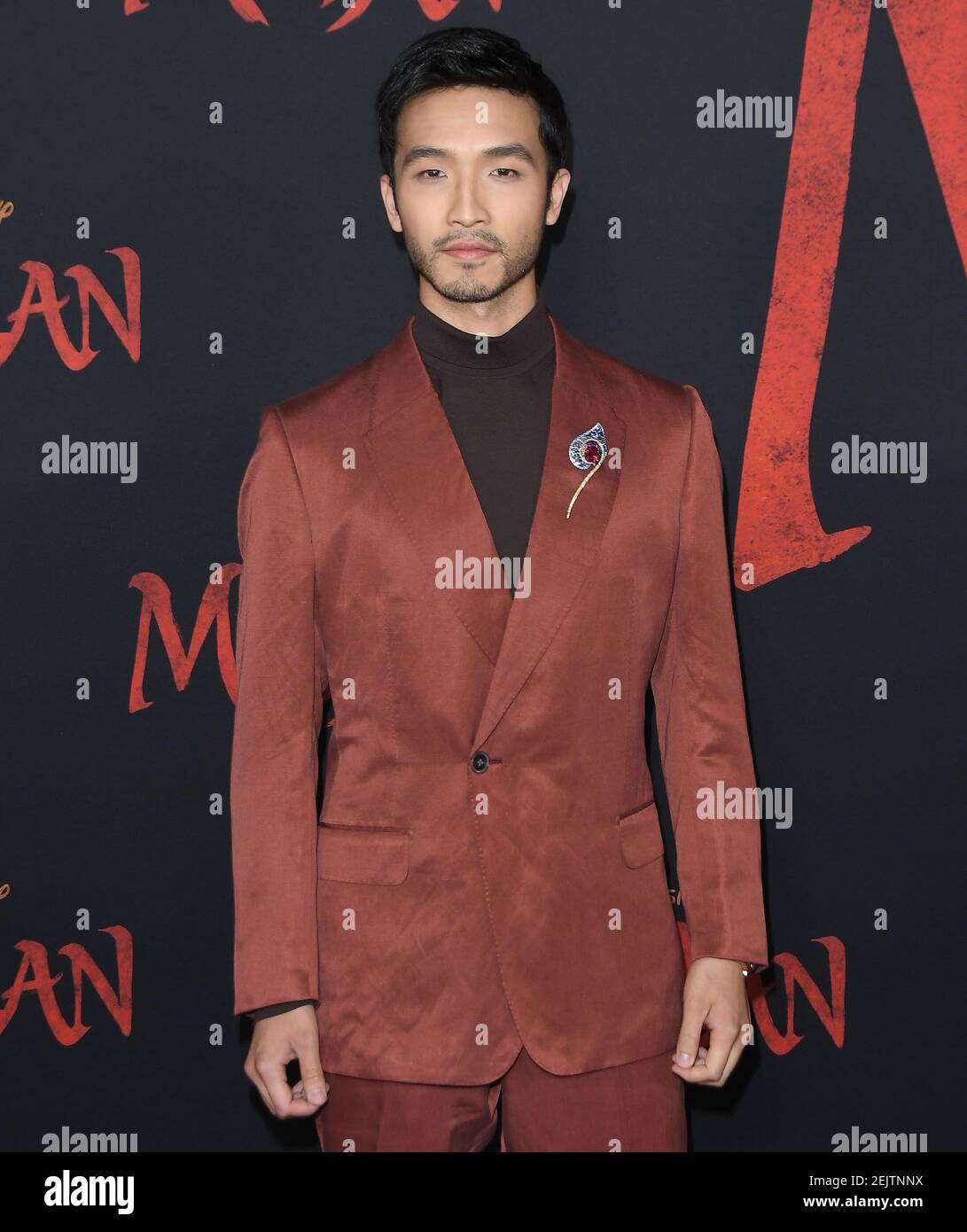 Yoson An arrives at the Disney’s MULAN World Premiere held at the Dolby ...