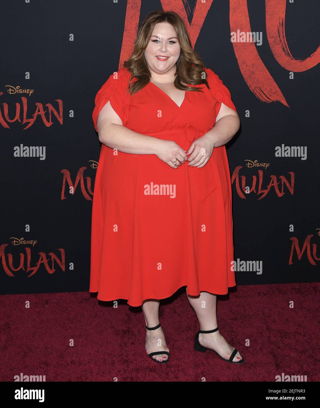 Chrissy Metz arrives at the Disney’s MULAN World Premiere held at the ...