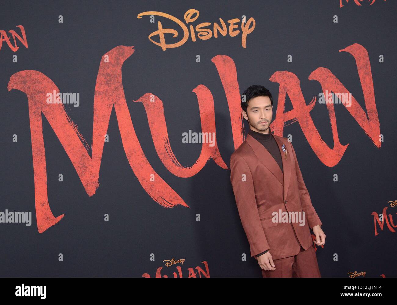 Yoson An arrives at the Disney’s MULAN World Premiere held at the Dolby ...