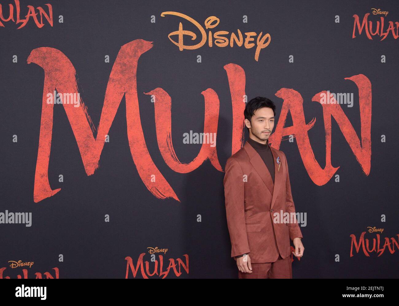 Yoson An arrives at the Disney’s MULAN World Premiere held at the Dolby ...