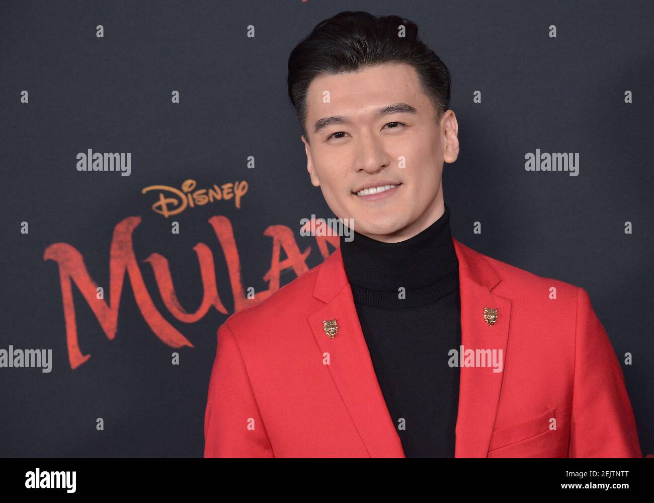 Chen Tang arrives at the Disney’s MULAN World Premiere held at the ...