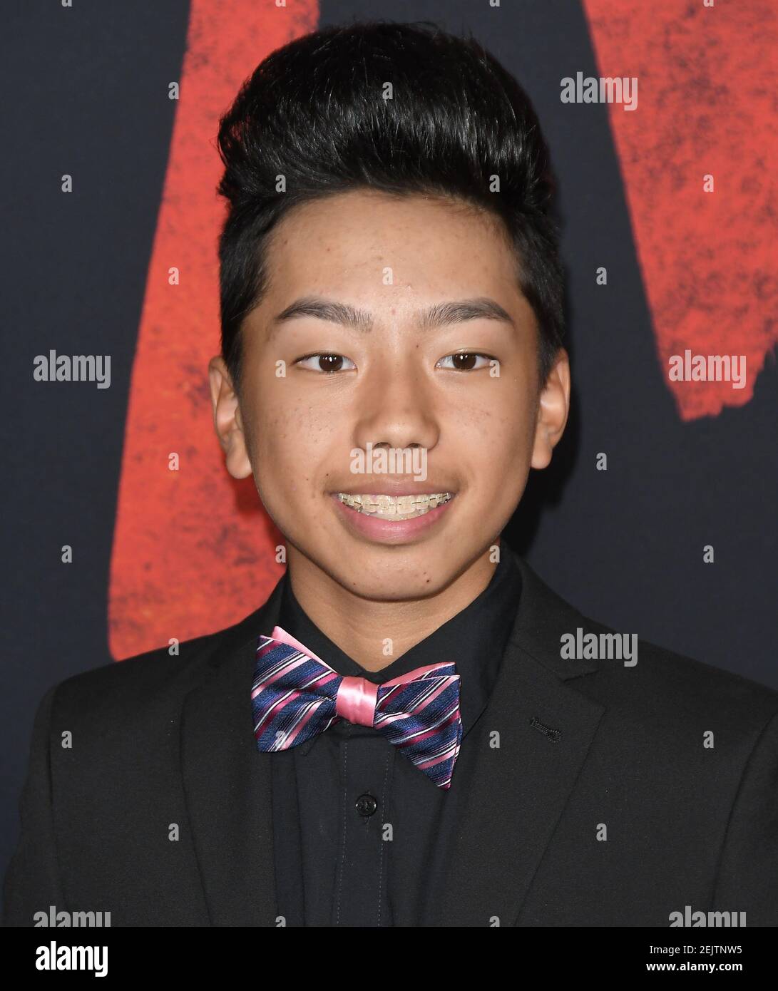Aidan Prince arrives at the Disney’s MULAN World Premiere held at the ...