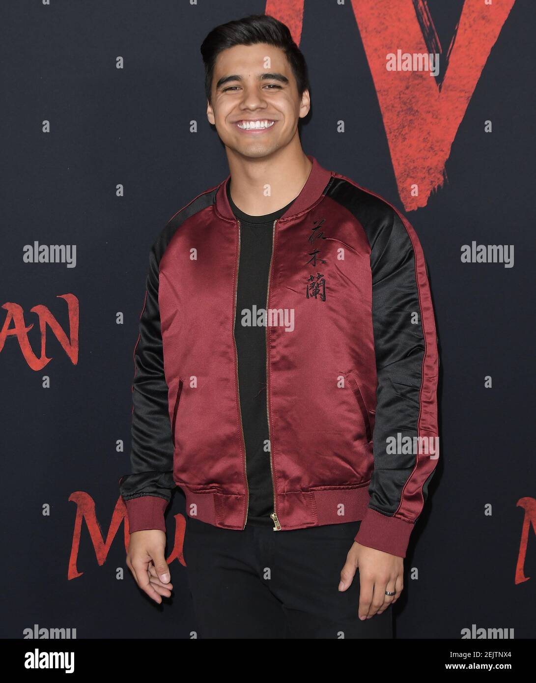 Jordan Buhat arrives at the Disney’s MULAN World Premiere held at the ...