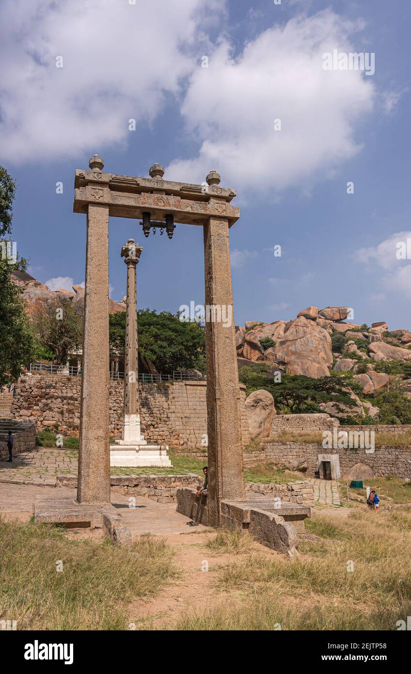 Chitradurga, Karnataka, India - November 10, 2013: Fort or Elusuttina ...