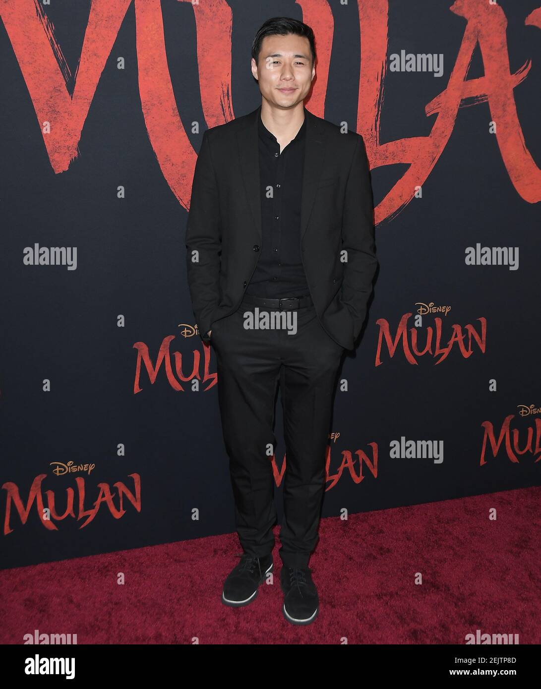 RJ O'Young arrives at the Disney’s MULAN World Premiere held at the ...