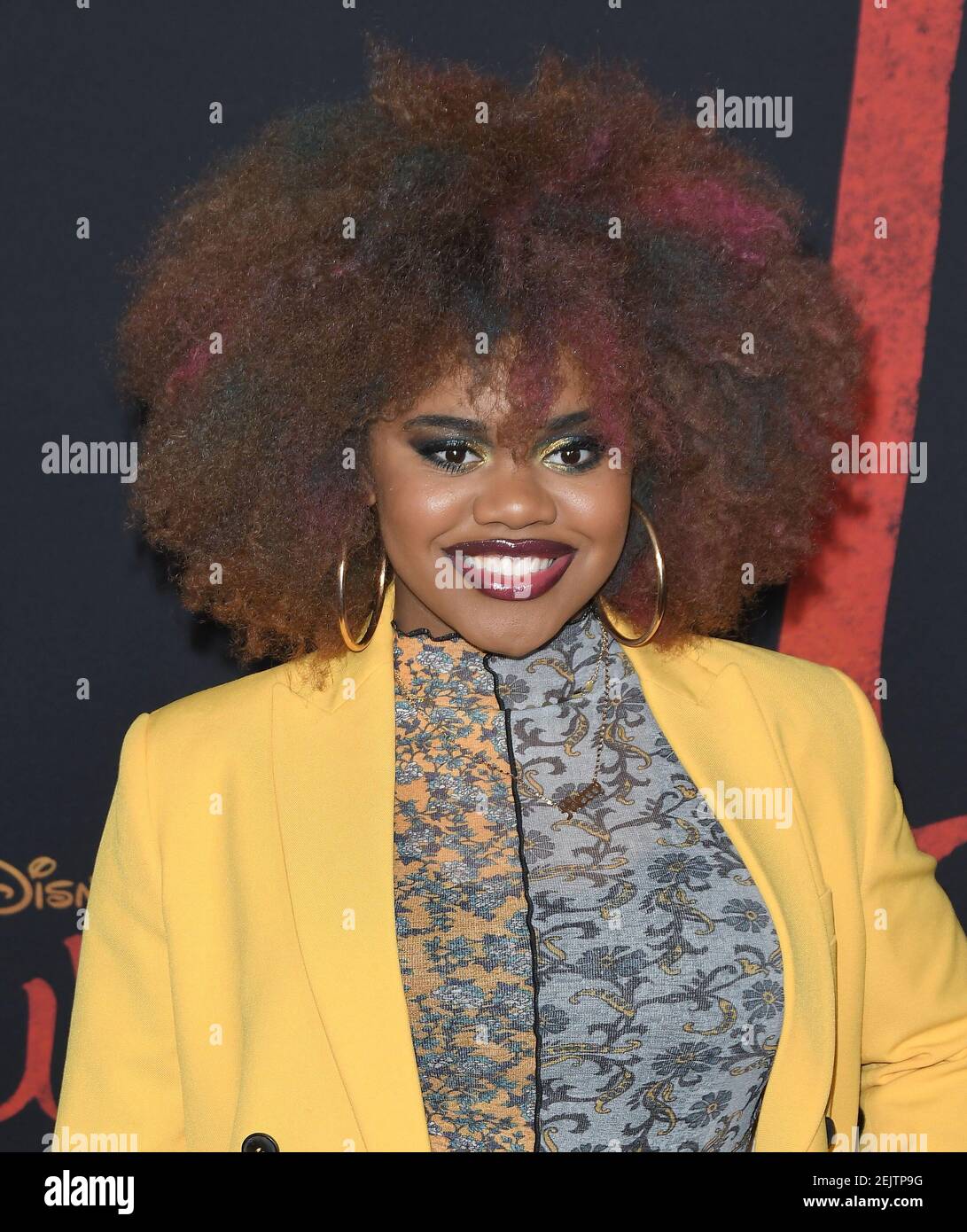 Dara Renee arrives at the Disney’s MULAN World Premiere held at the ...