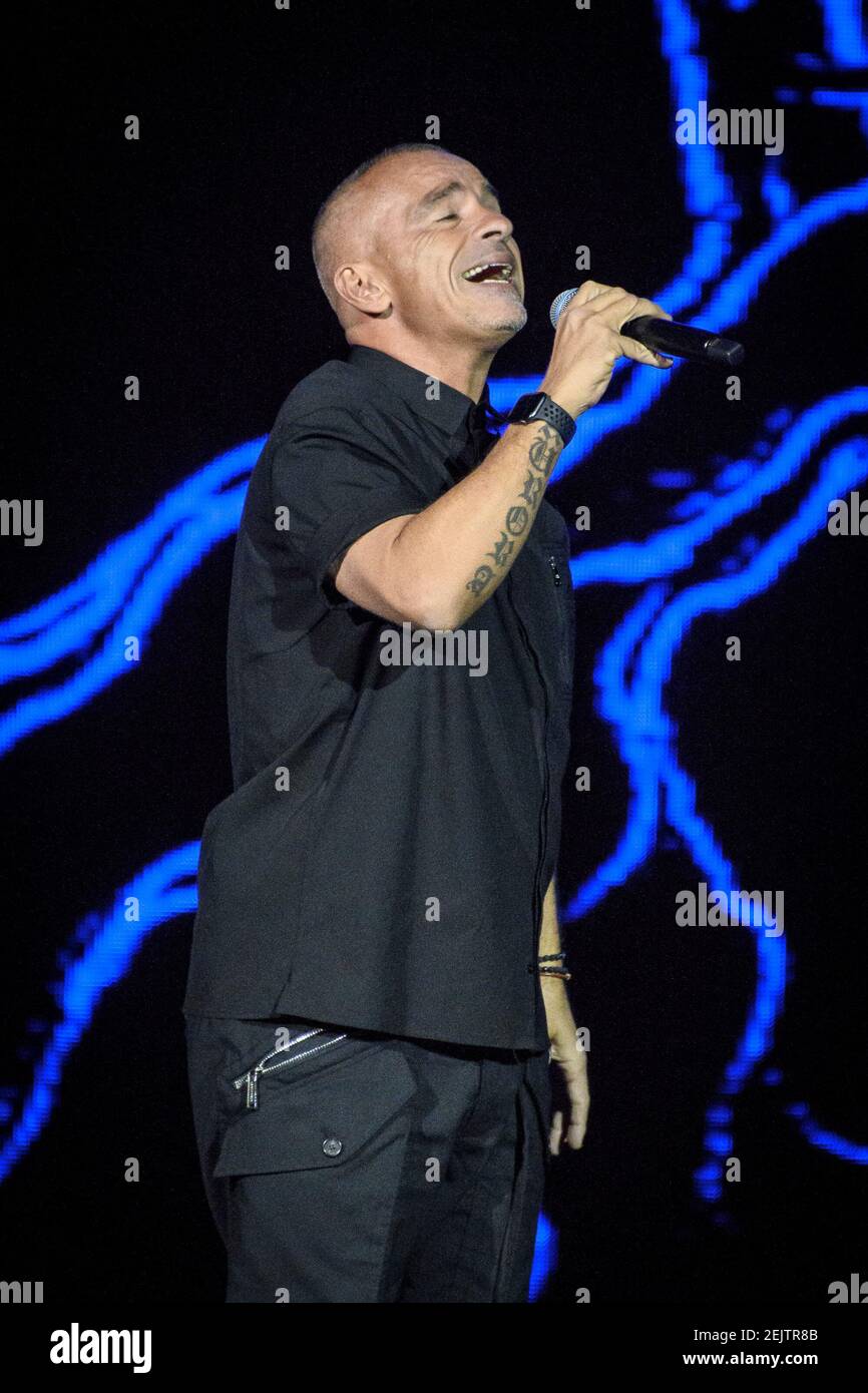 Italian musician, singer and songwriter, Eros Ramazzotti performing a ...