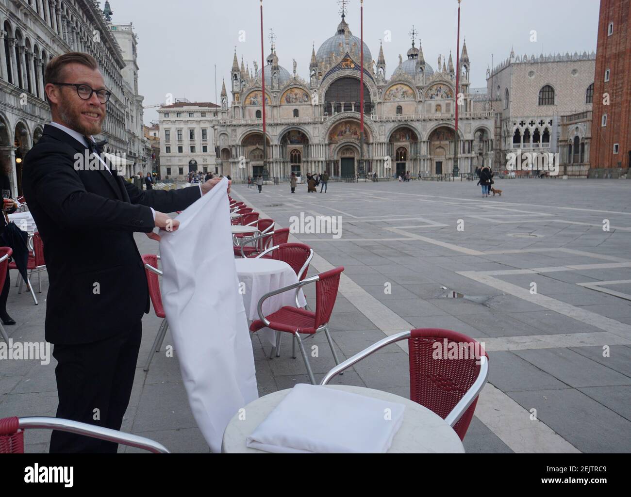 The streets of Venice are nearly empty on Mar. 9, 2020 during the ...