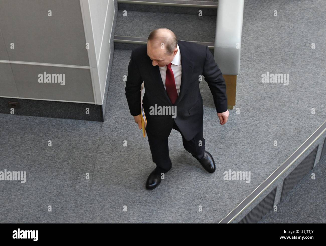 Plenary meeting of the Russian State Duma. Russian President Vladimir ...