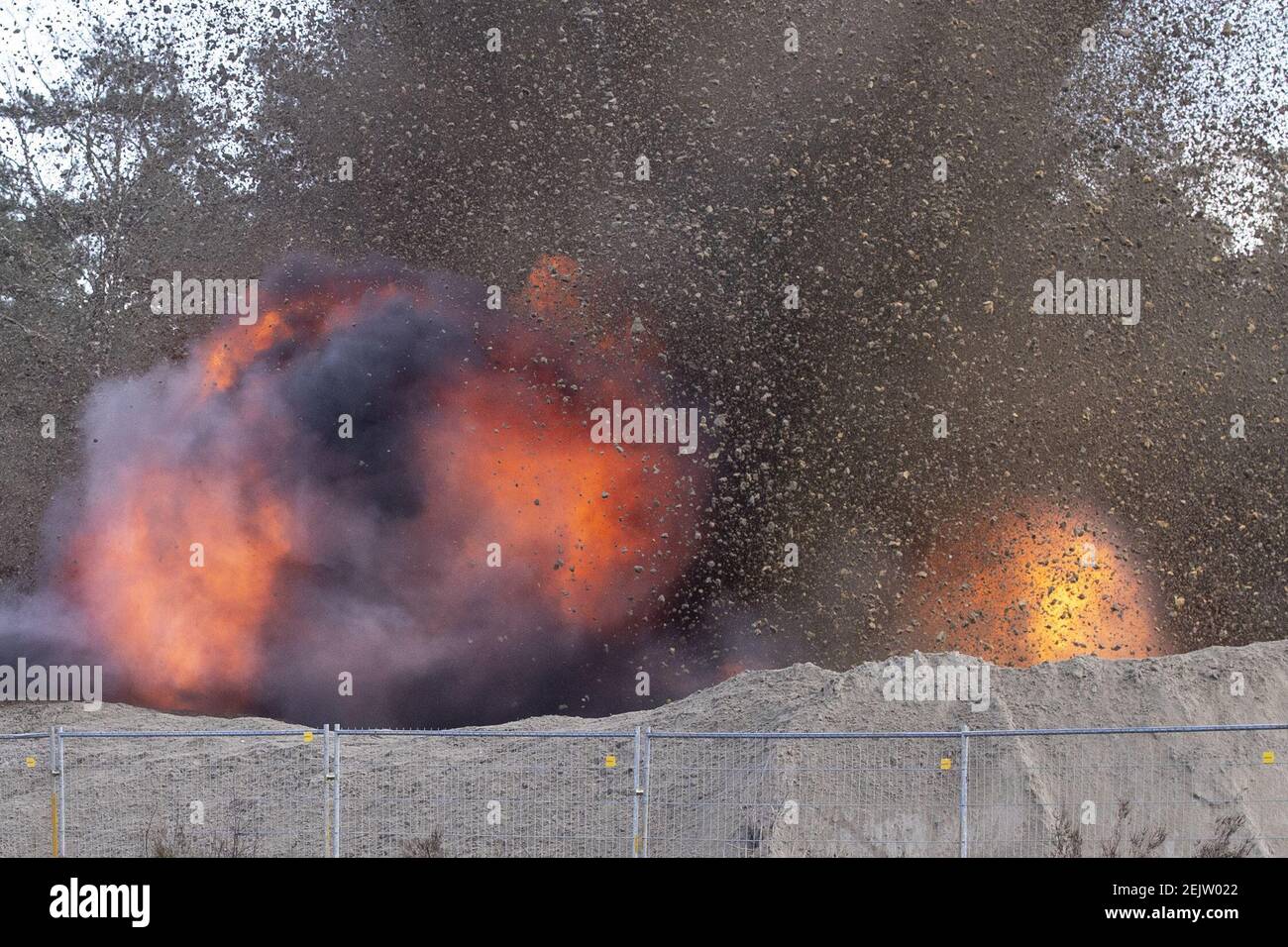 LOCHEM, 11-03-2020, Netherland, Dutchnews, explosion of the V1 bomb in ...