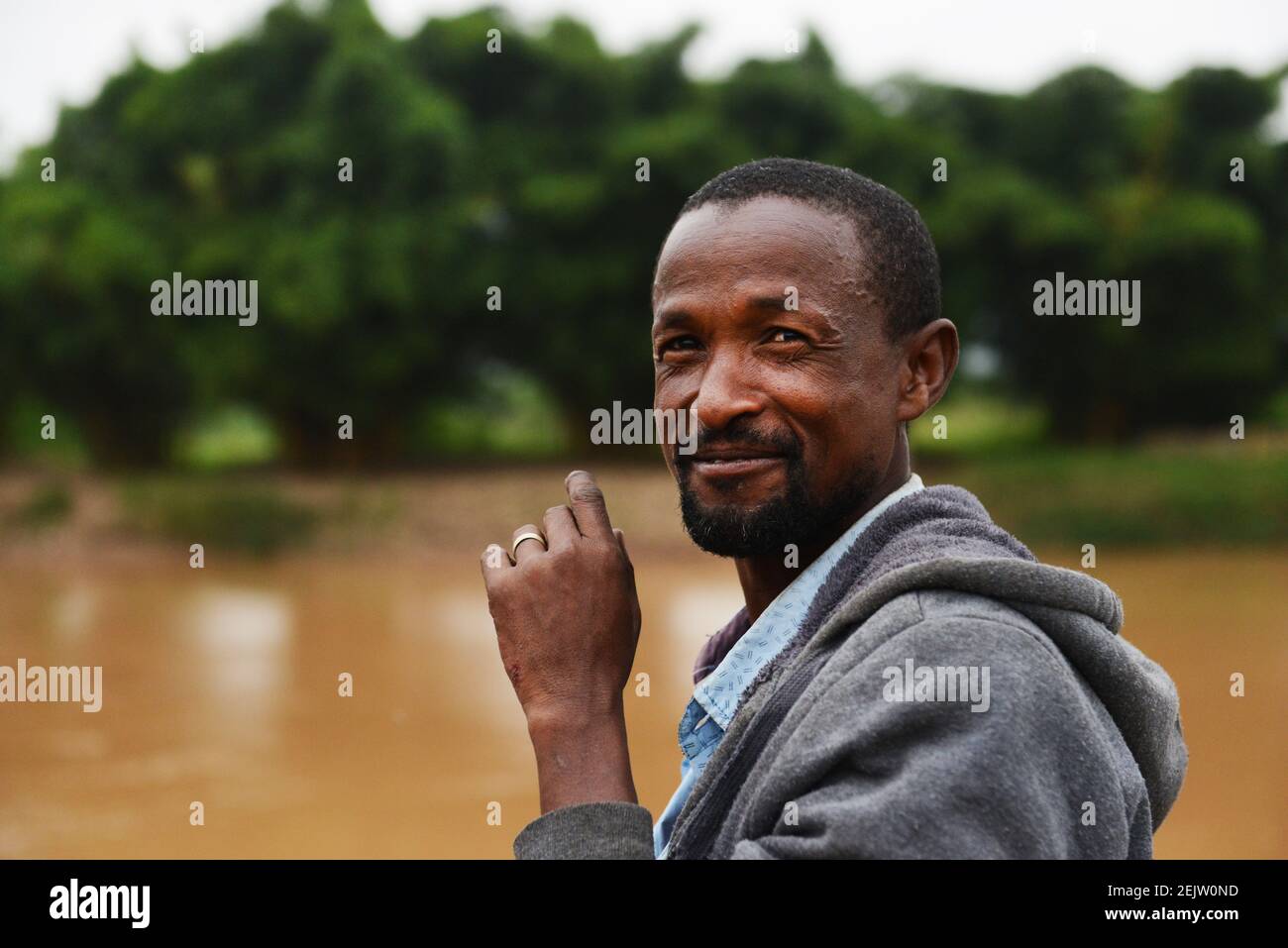 Portrait of a Rwandan man Stock Photo - Alamy