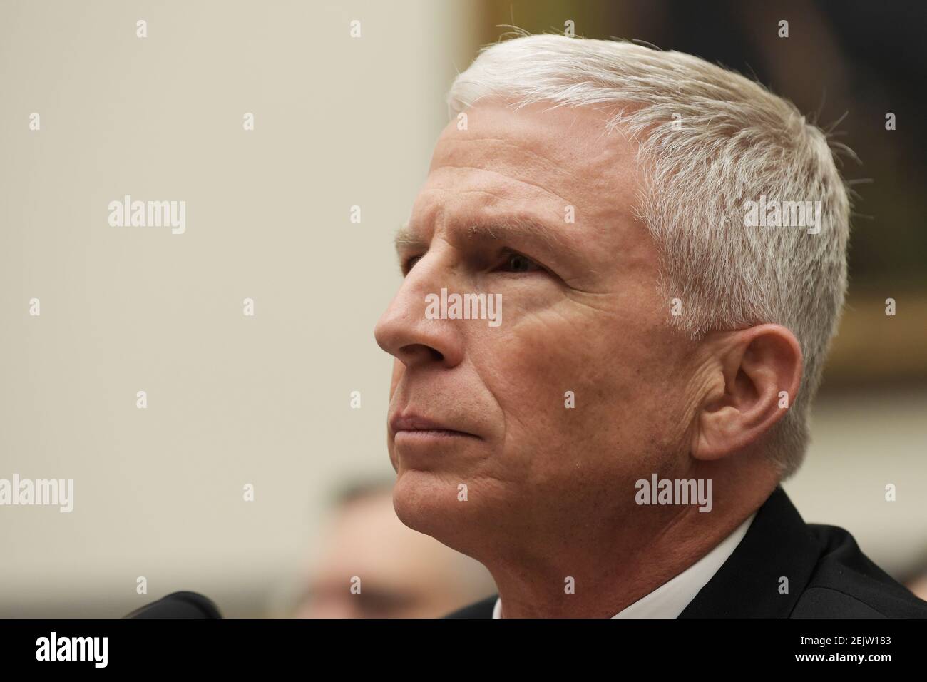 The Commander US Southern Command Admiral Craig S. Faller hold a ...