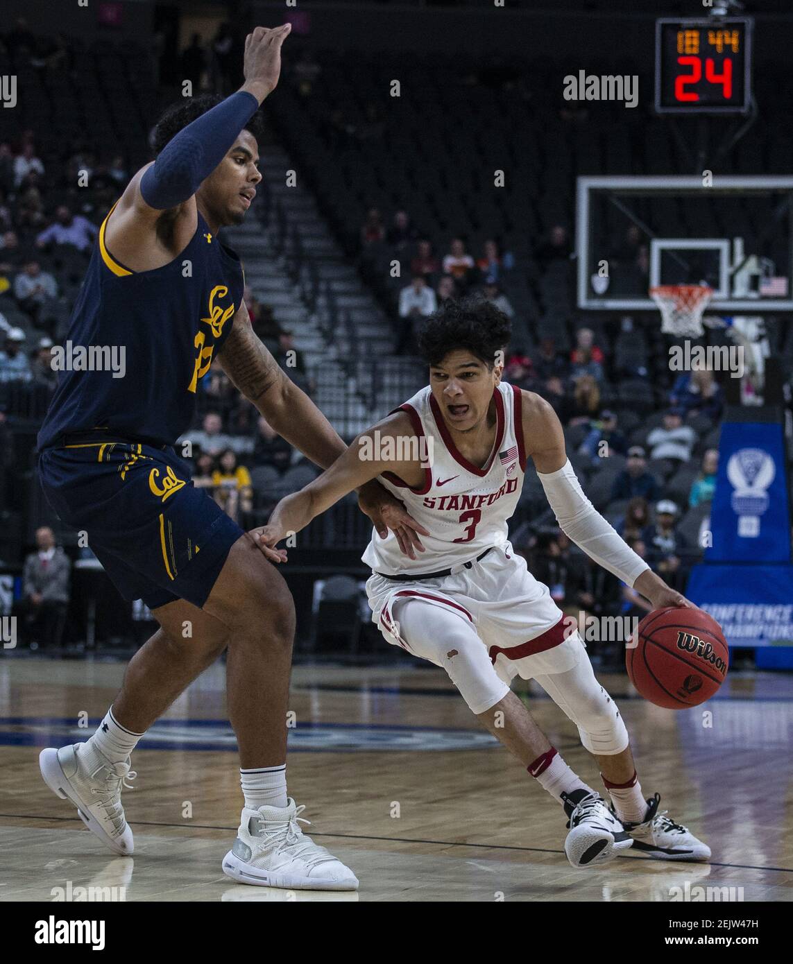 Mar 11 2020 Las Vegas, NV, U.S.A. Stanford Cardinal guard Tyrell Terry ...