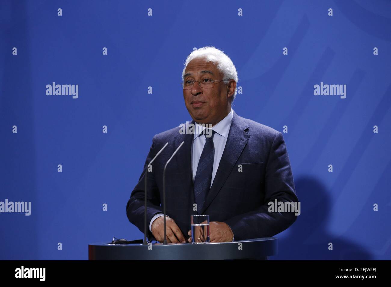 Prime Minister António Costa of the Republic of Portugal at the press ...