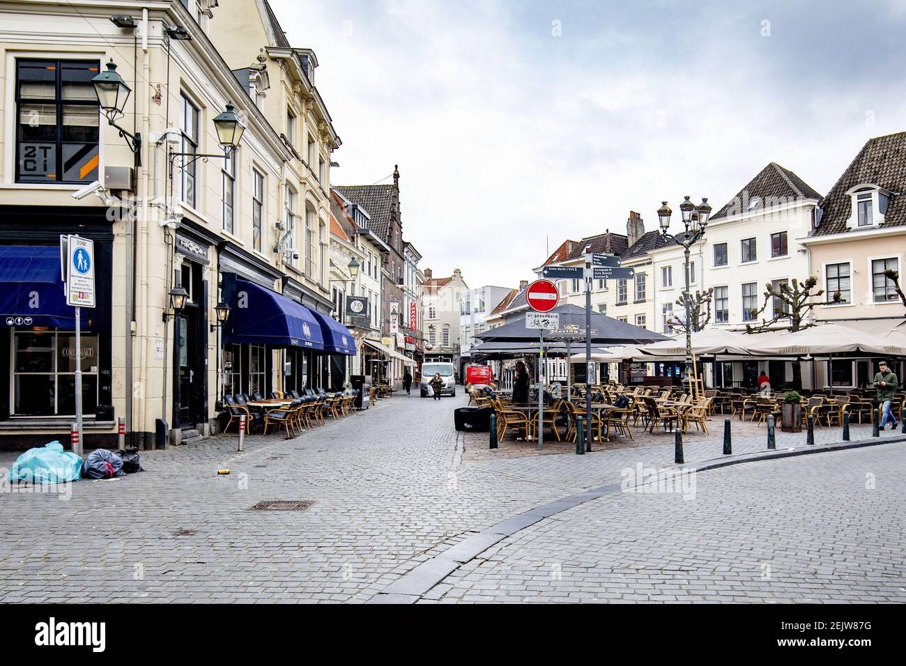 BREDA, City Centre, 13-03-2020, A view on an empty shopping streets in ...