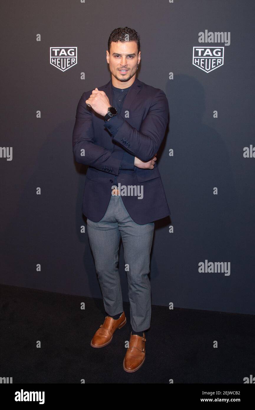 Evan Betts attends the Launch of The New Connected Watch by TAG Heuer ...