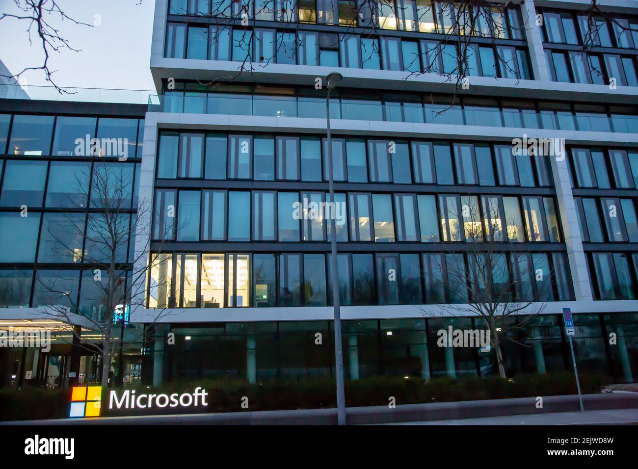 The German Headquarters of Microsoft in Munich. Microsoft is the second ...