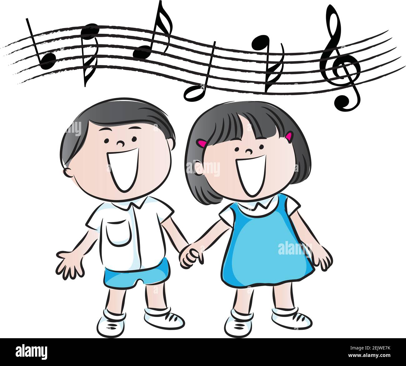 Kids singing Cut Out Stock Images & Pictures - Alamy