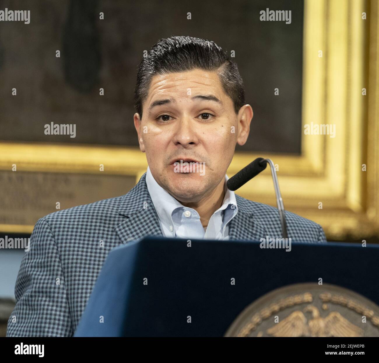 Chancellor of NYC Department of Education Richard Carranza speaks ...
