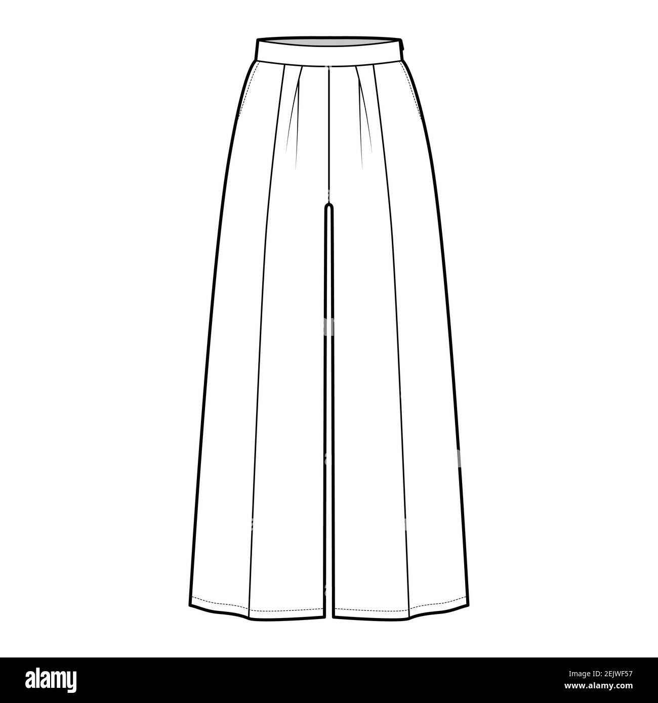 Cropped trousers Stock Vector Images - Alamy