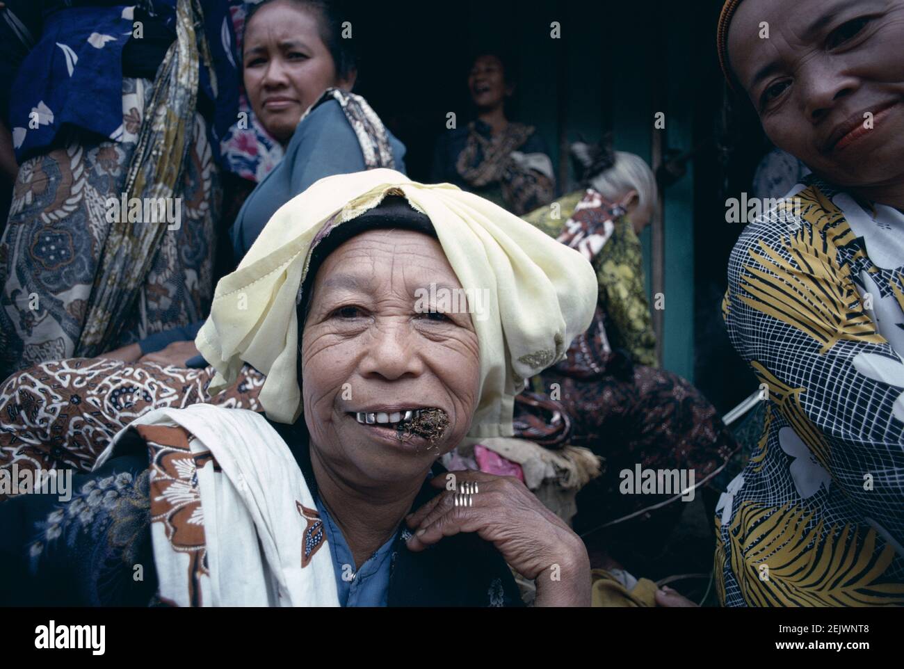 ASia,Indonesia, Java,portrait of Indonesian Women Chewing Tobacco Stock ...