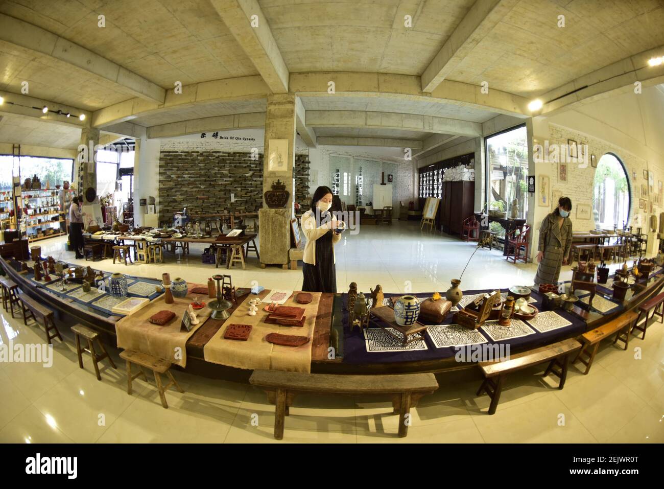 HEFEI, CHINA - MARCH 19, 2020 - Visitors visit the collection at the ...