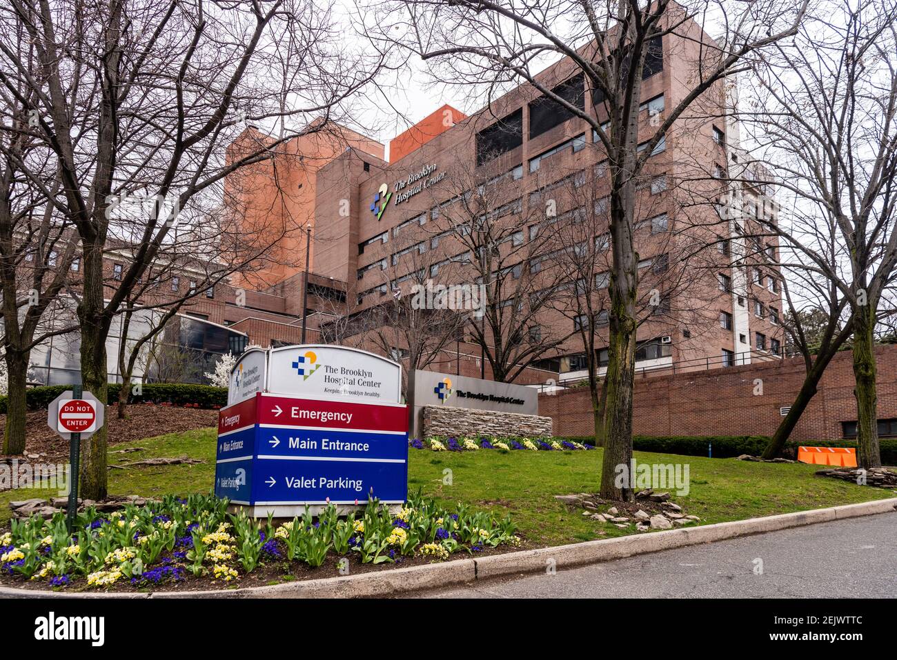 The Brooklyn Hospital Center which opened an outdoor tent facility to ...