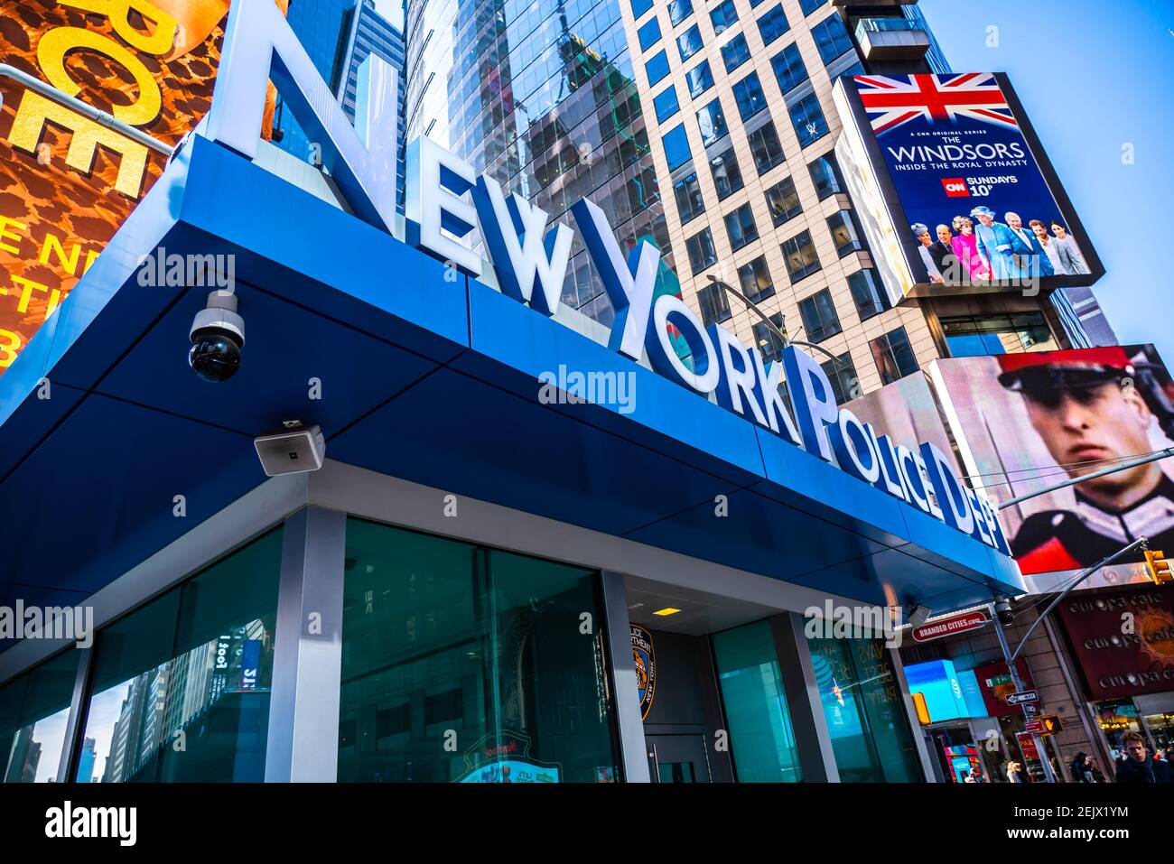 Exterior view of the NYPD's New Times Square Substation. (Photo by Alex ...