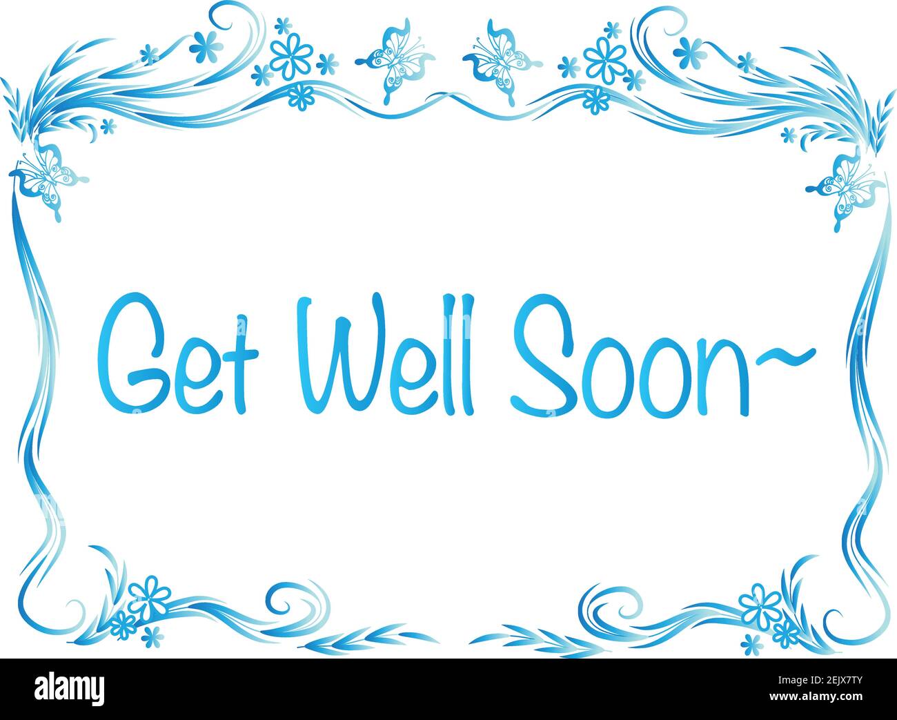 vector get well soon card Stock Vector Image & Art - Alamy