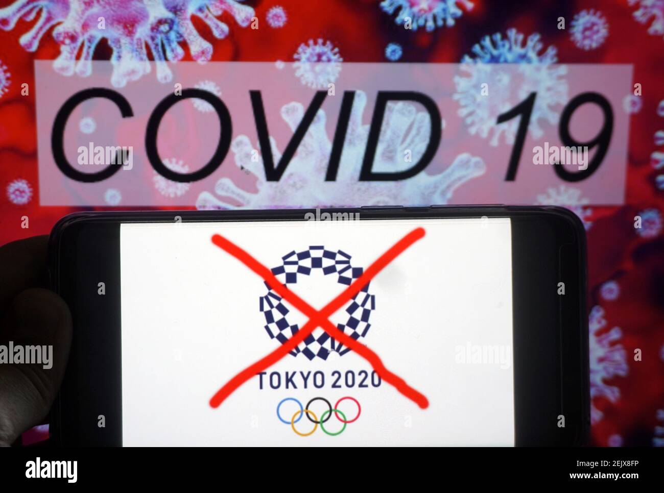 São Paulo (SP), 24/03/2020 -: In this photo illustration the 2020 Tokyo ...