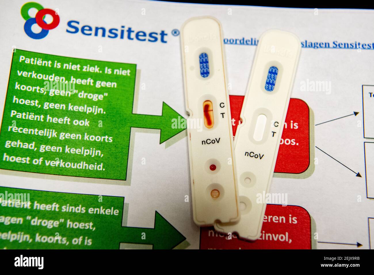 In this photo illustration a set of newly developed quick COVID-19 ...