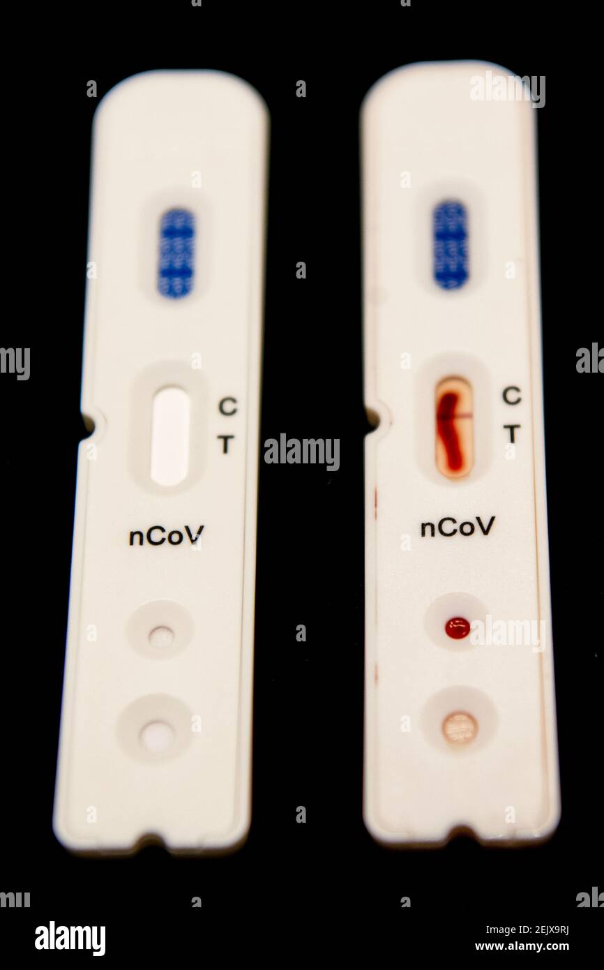 In this photo illustration a set of newly developed quick COVID-19 ...