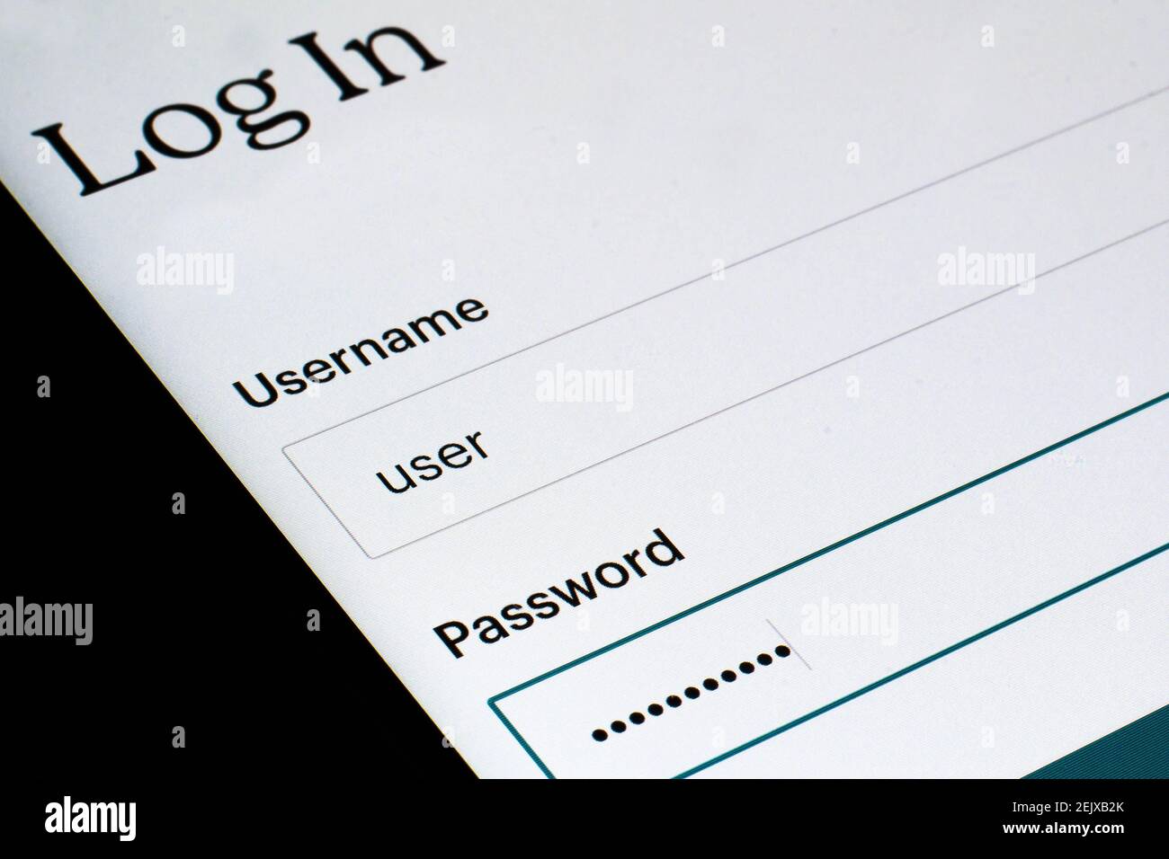 In this photo illustration the login screen displayed on a smartphone ...