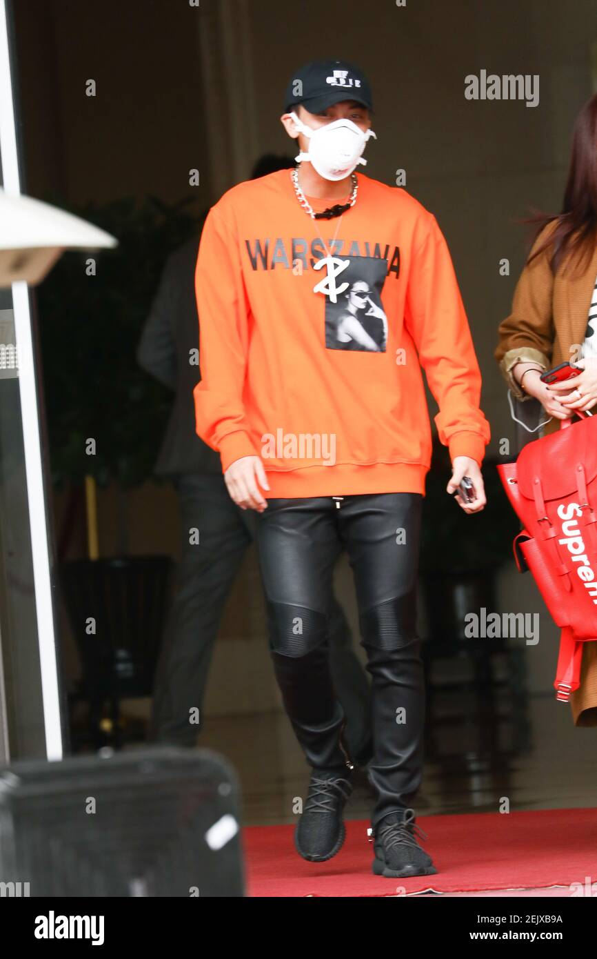 Chinese singer-songwriter, rapper, actor and model Huang Zitao arrives ...