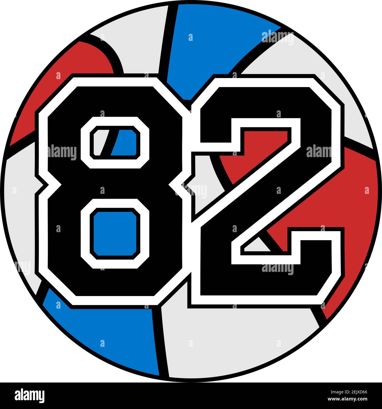 Number eighty two 82 Cut Out Stock Images & Pictures - Alamy