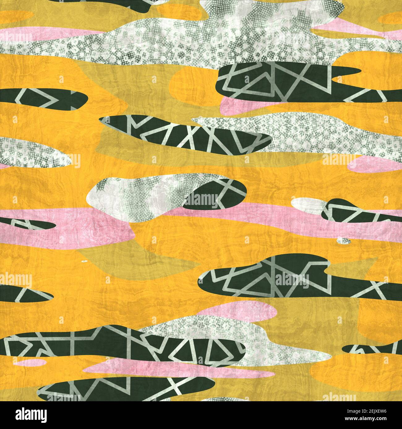 Seamless collage in camo shapes vivid montage Stock Photo - Alamy