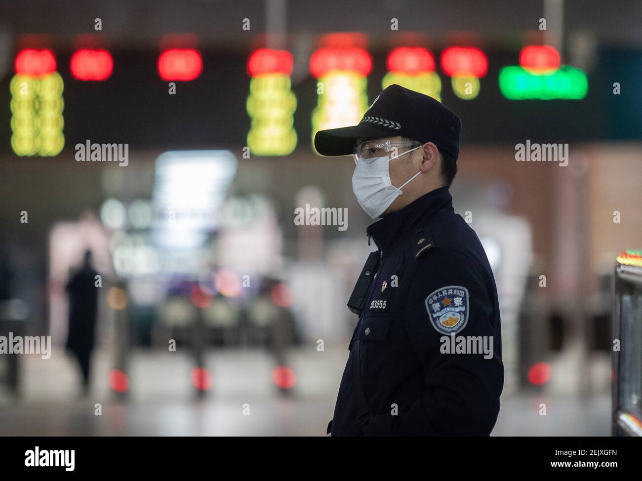 WUHAN, CHINA - MARCH 28, 2020 - Wuchang railway station is the first ...