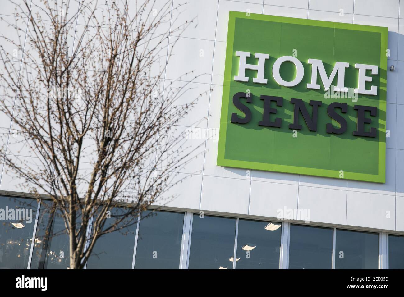 A logo sign outside of a HomeSense retail store location in Bel Air, Maryland on March 26, 2020 ...