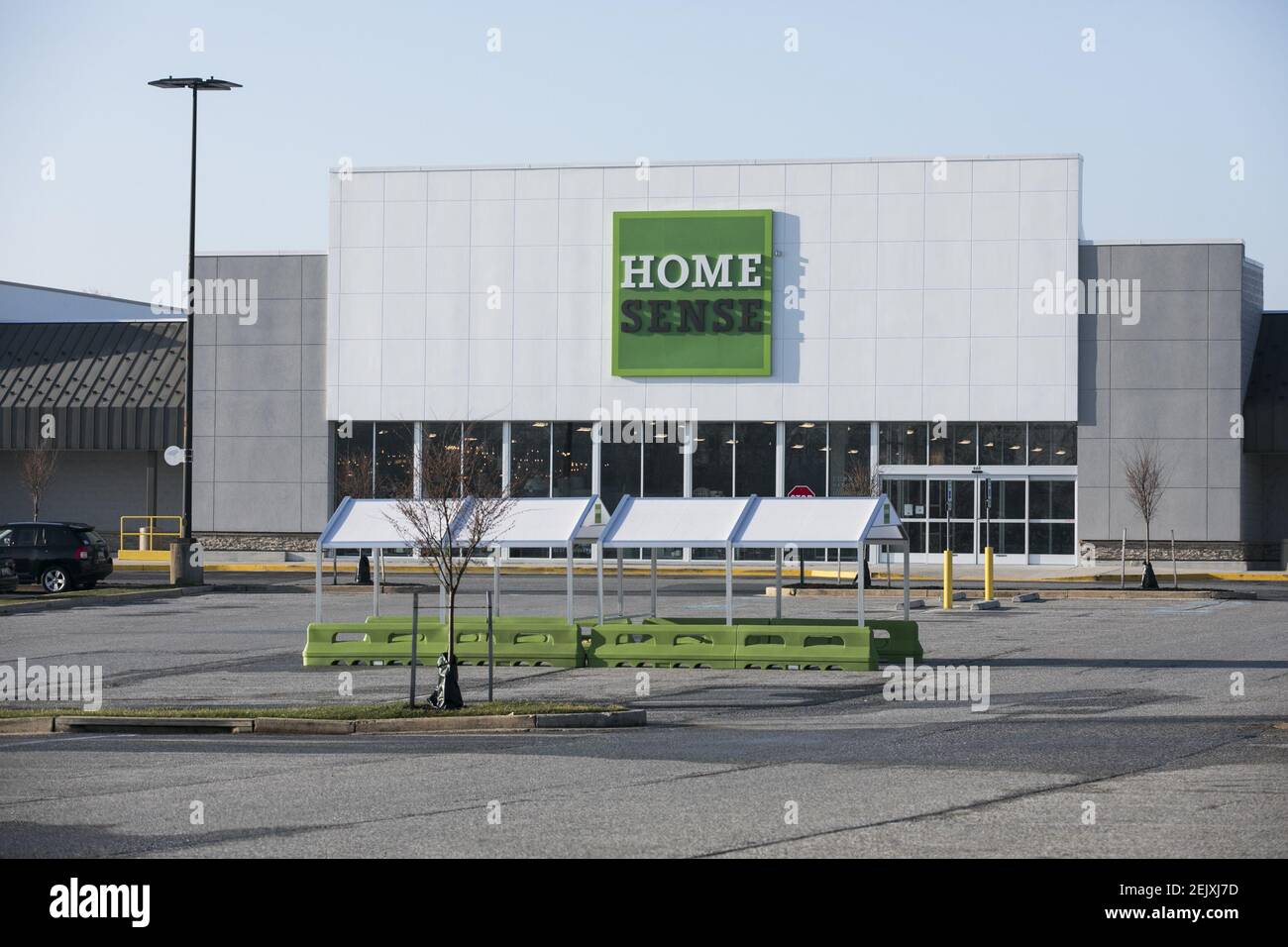 A logo sign outside of a HomeSense retail store location in Bel Air, Maryland on March 26, 2020 ...