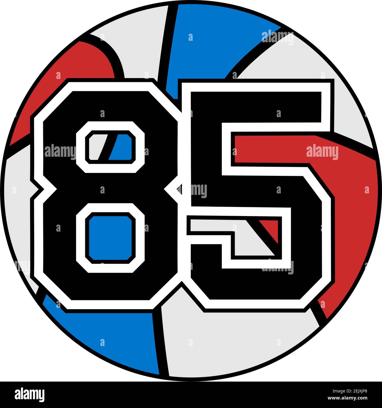 Number 85 vector vectors hi-res stock photography and images - Alamy