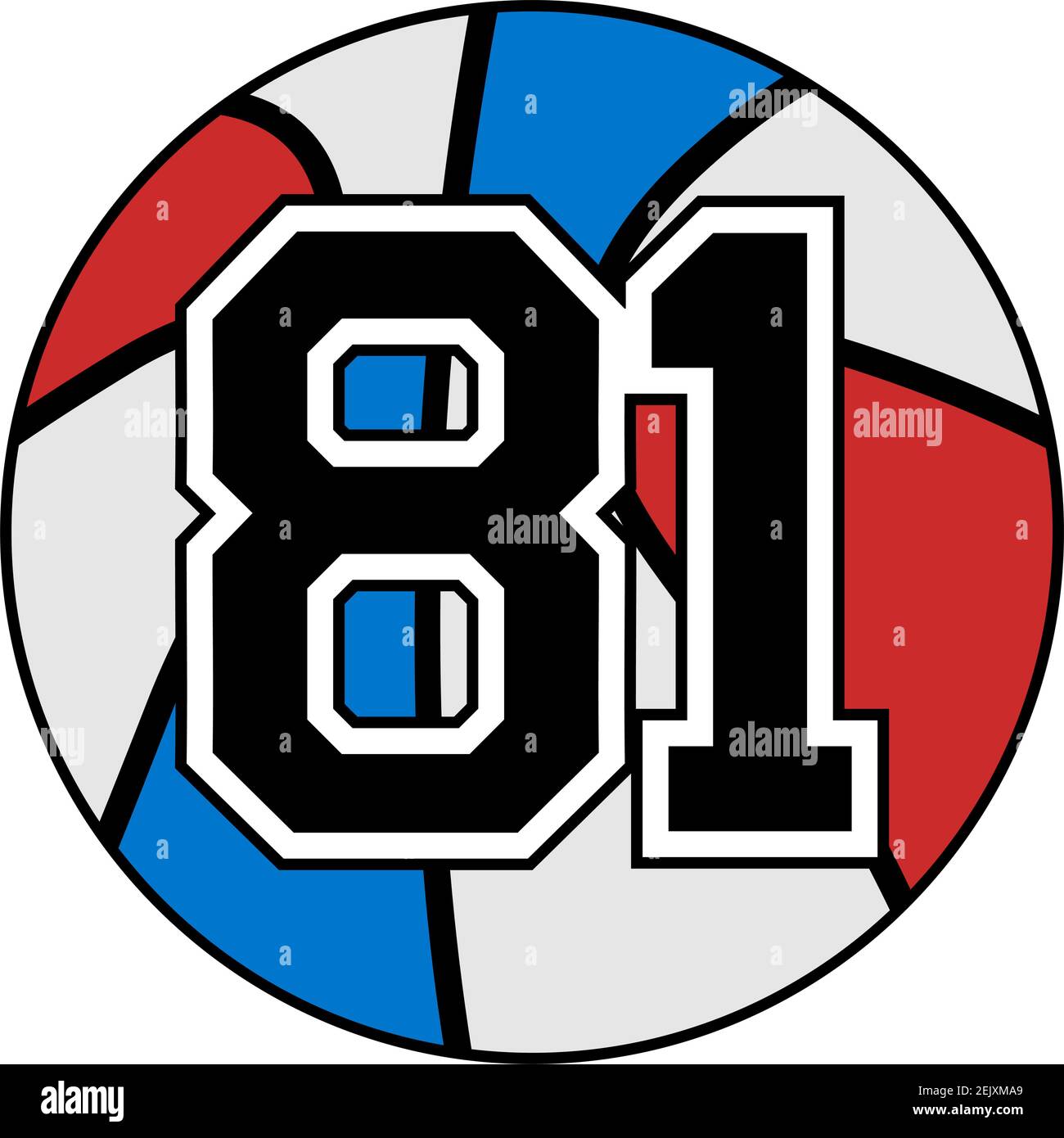 ball of basketball with the number 81 Stock Vector Image & Art - Alamy