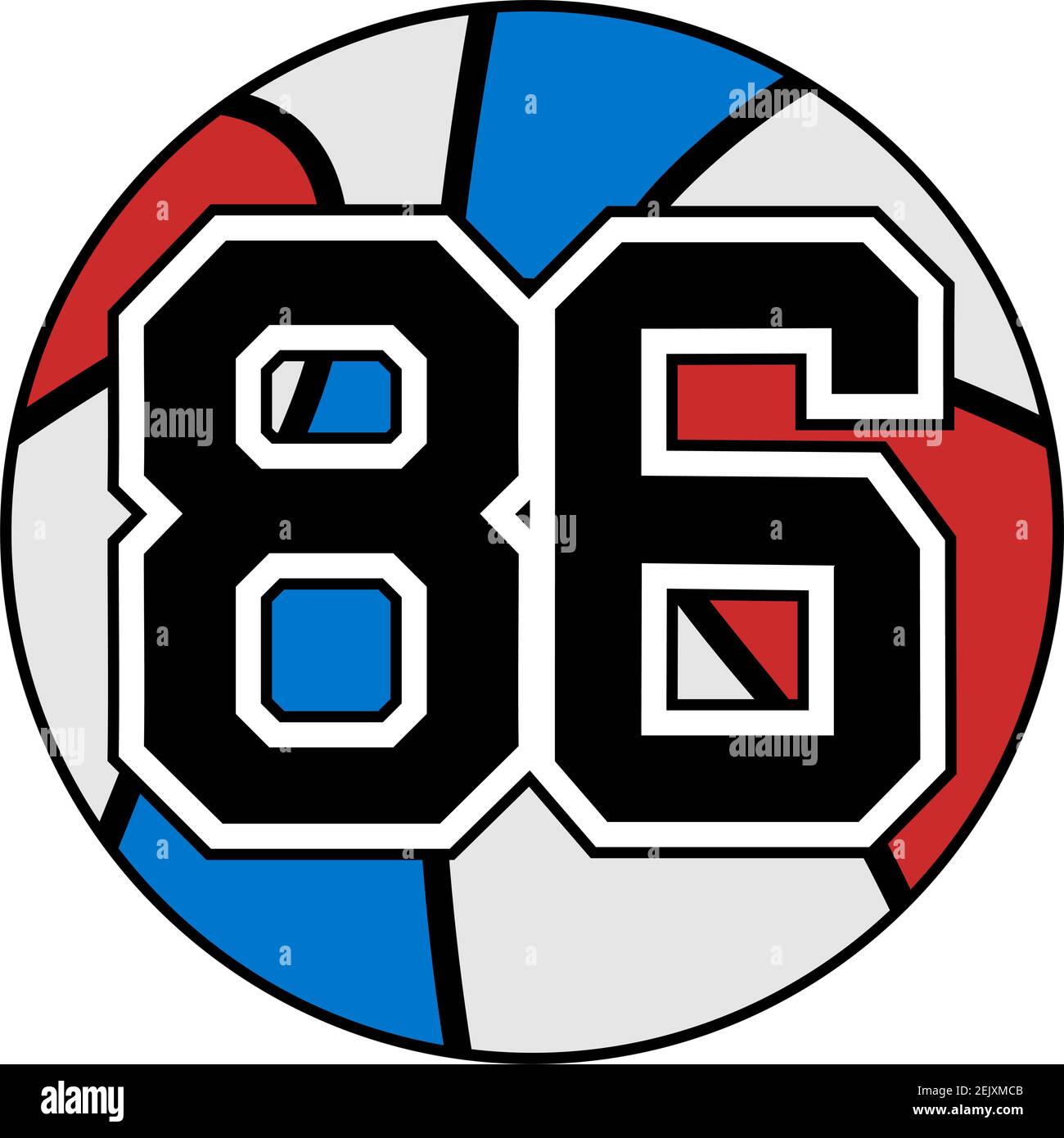 ball of basketball with the number 86 Stock Vector Image & Art - Alamy