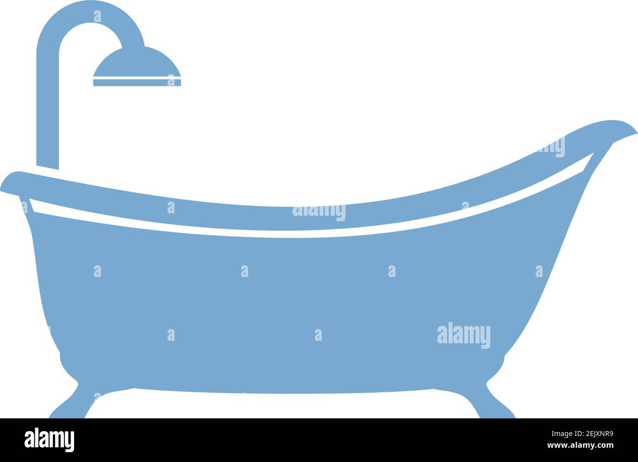 Bath and shower design Stock Vector Images - Alamy