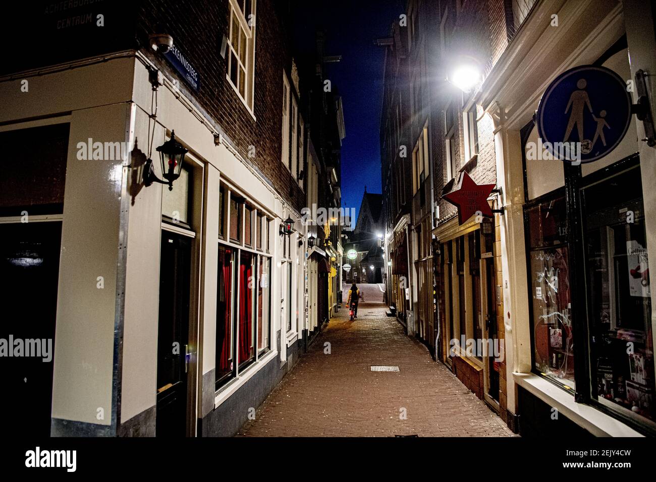 The world famous red light district is closed and empty because of the ...