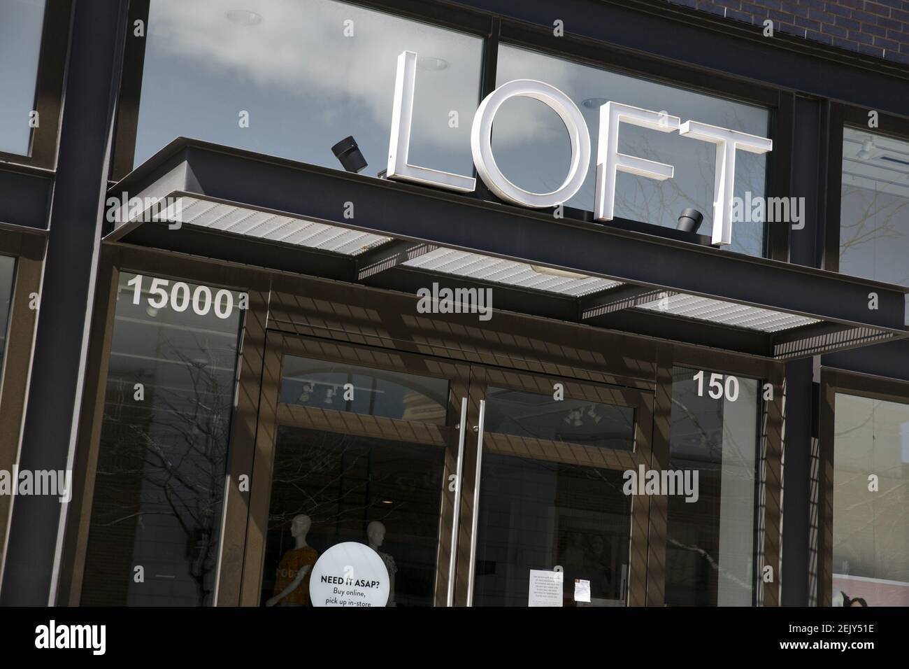 A logo sign outside of a Loft retail store location in Woodbridge ...