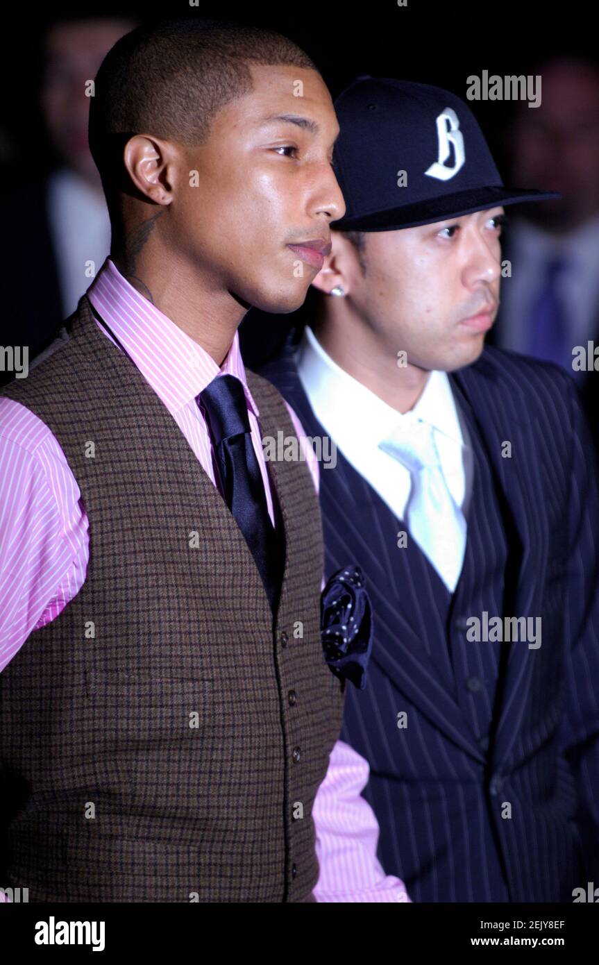 Rapper / Producer Pharrell Williams and Nigo of N.E.R.D. attends ...