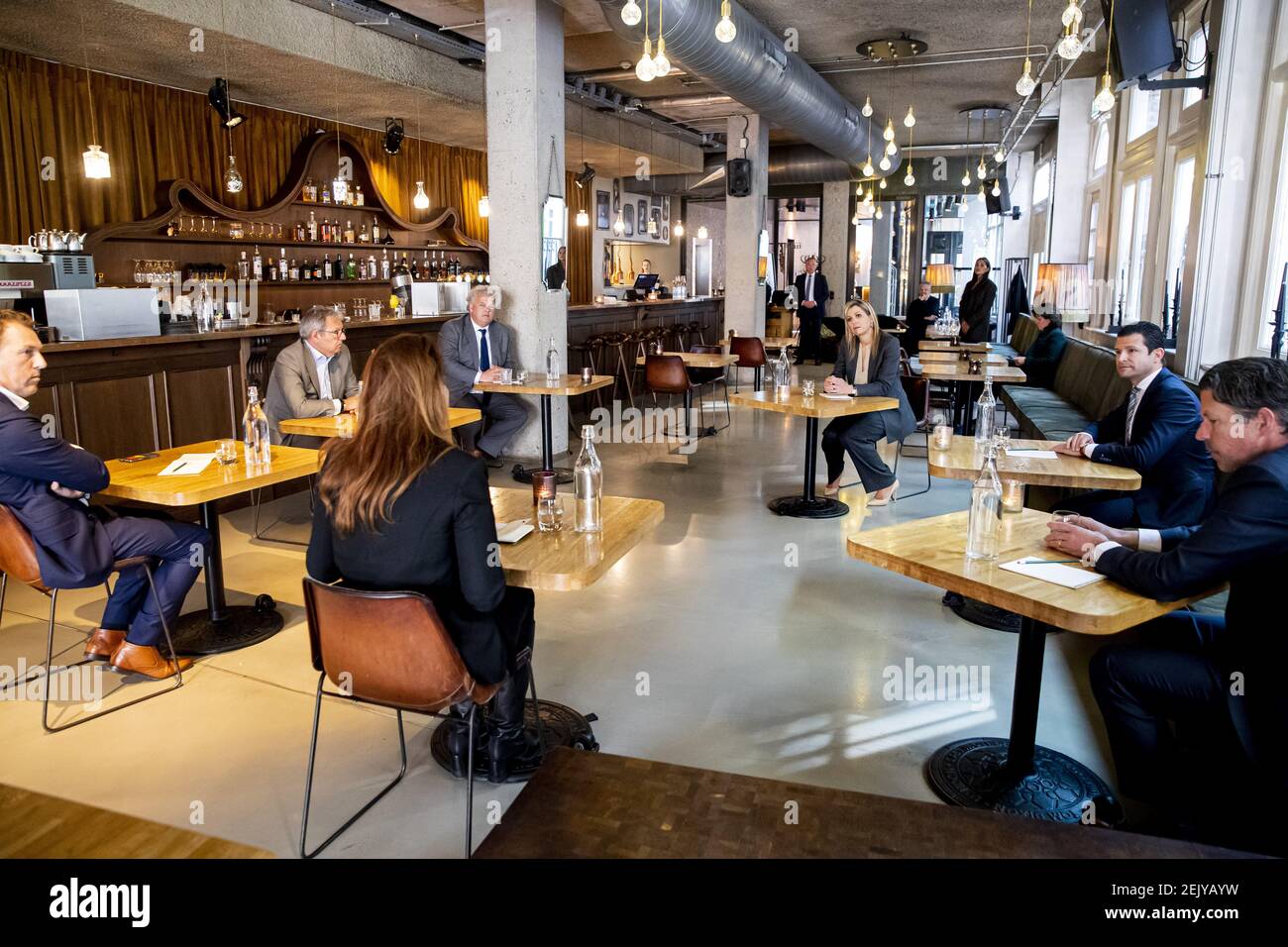 Queen Maxima pays a working visit to two catering establishments. Hotel ...